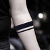 Solid Black Armband Temporary Tattoo Sticker - OhMyTat