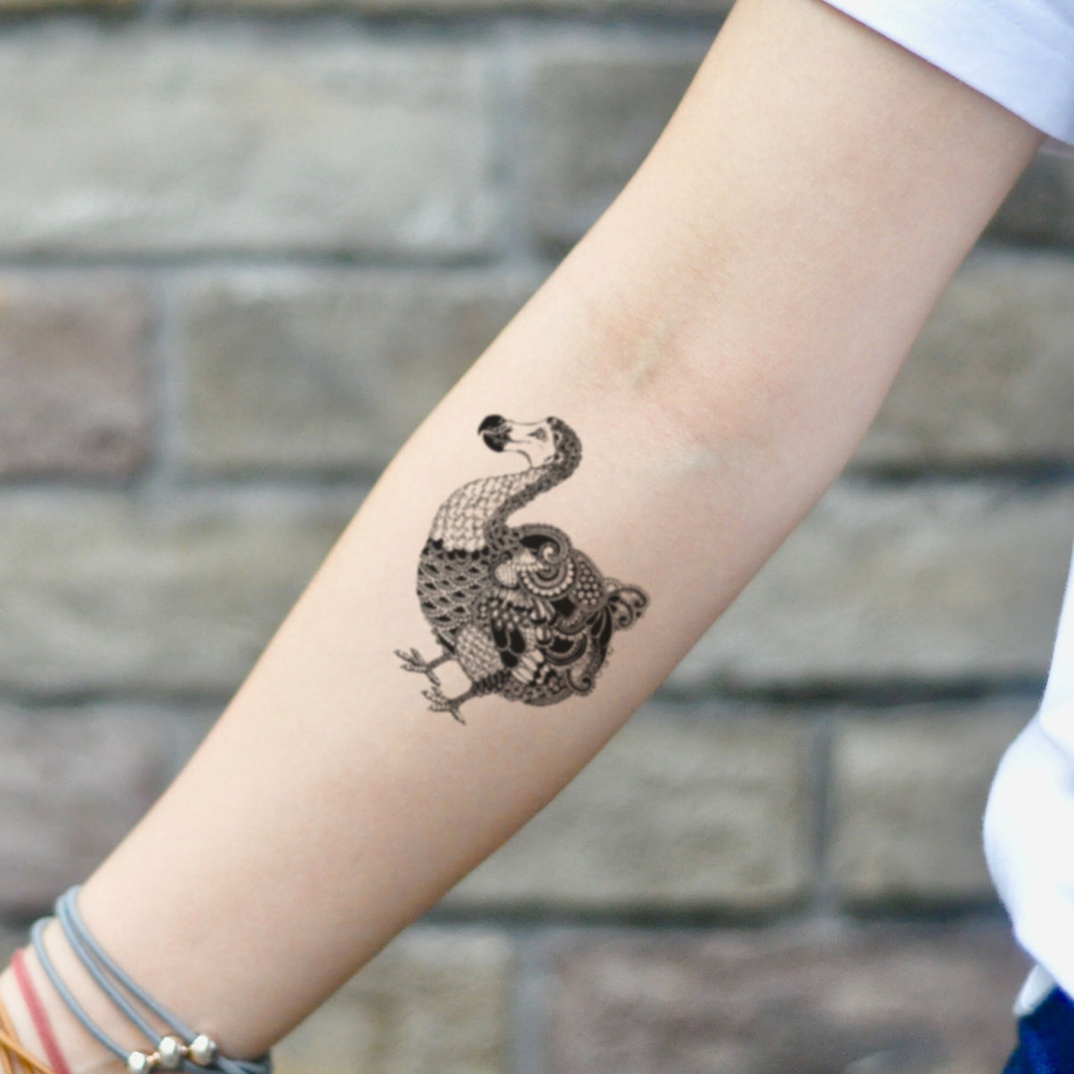 Dodo Bird Temporary Tattoo Sticker - OhMyTat