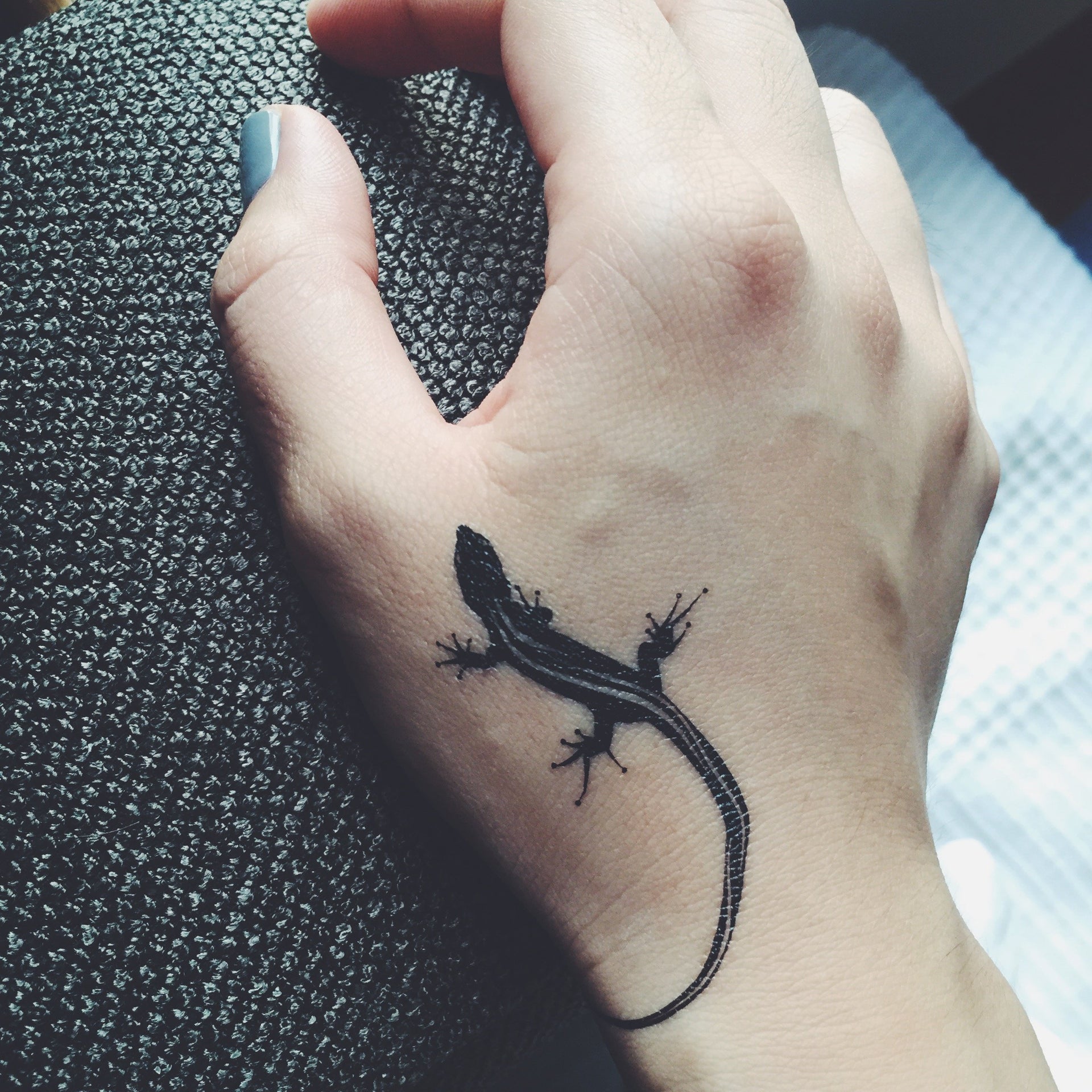 Lizard Tattoo On Ankle