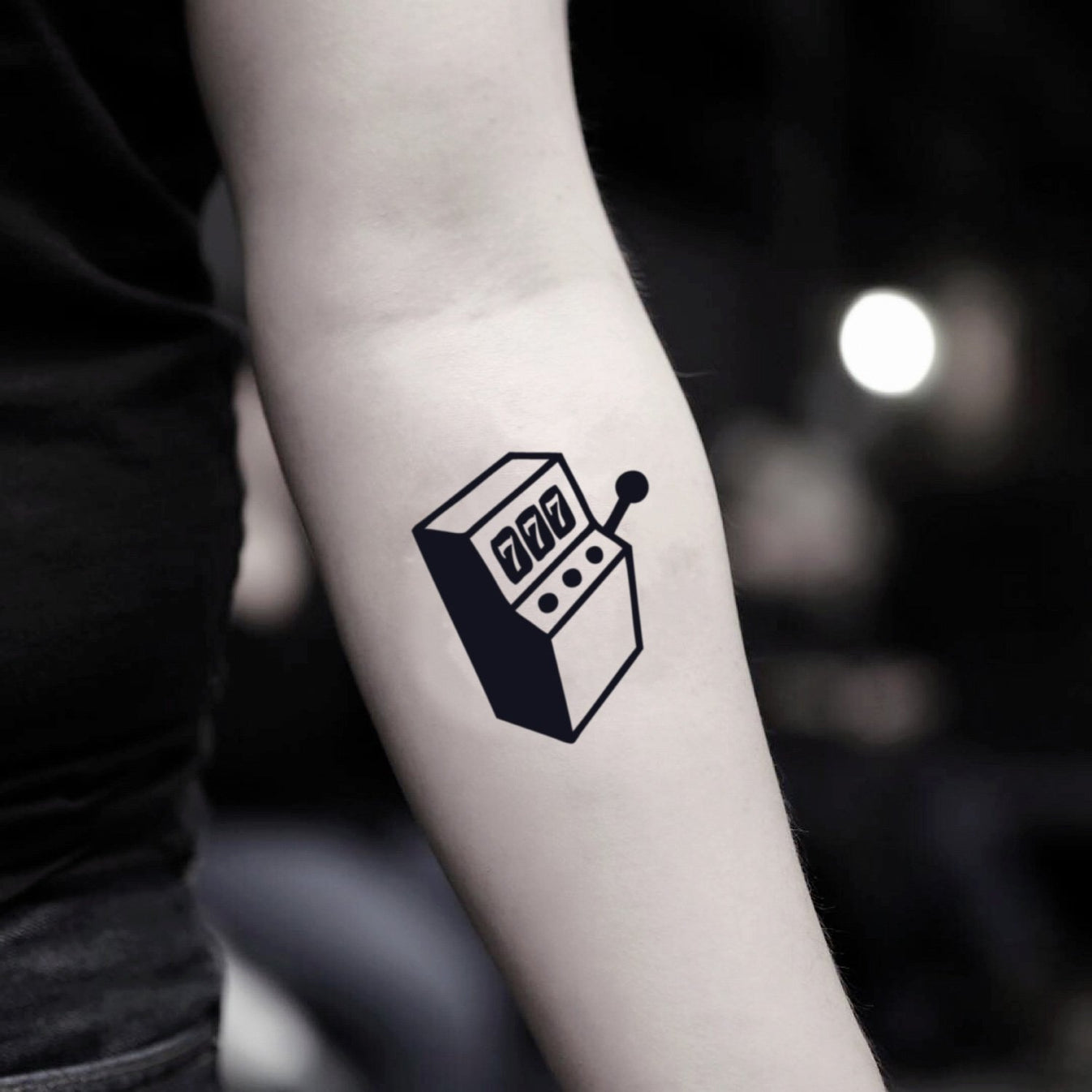 Slot Machine Temporary Tattoo Sticker - OhMyTat